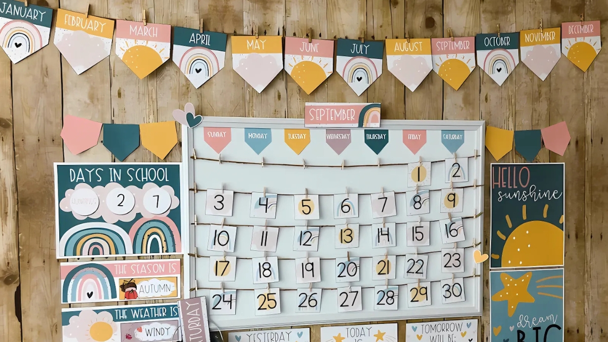 How to Design a Classroom Calendar with Clipart - omnimart24h.com