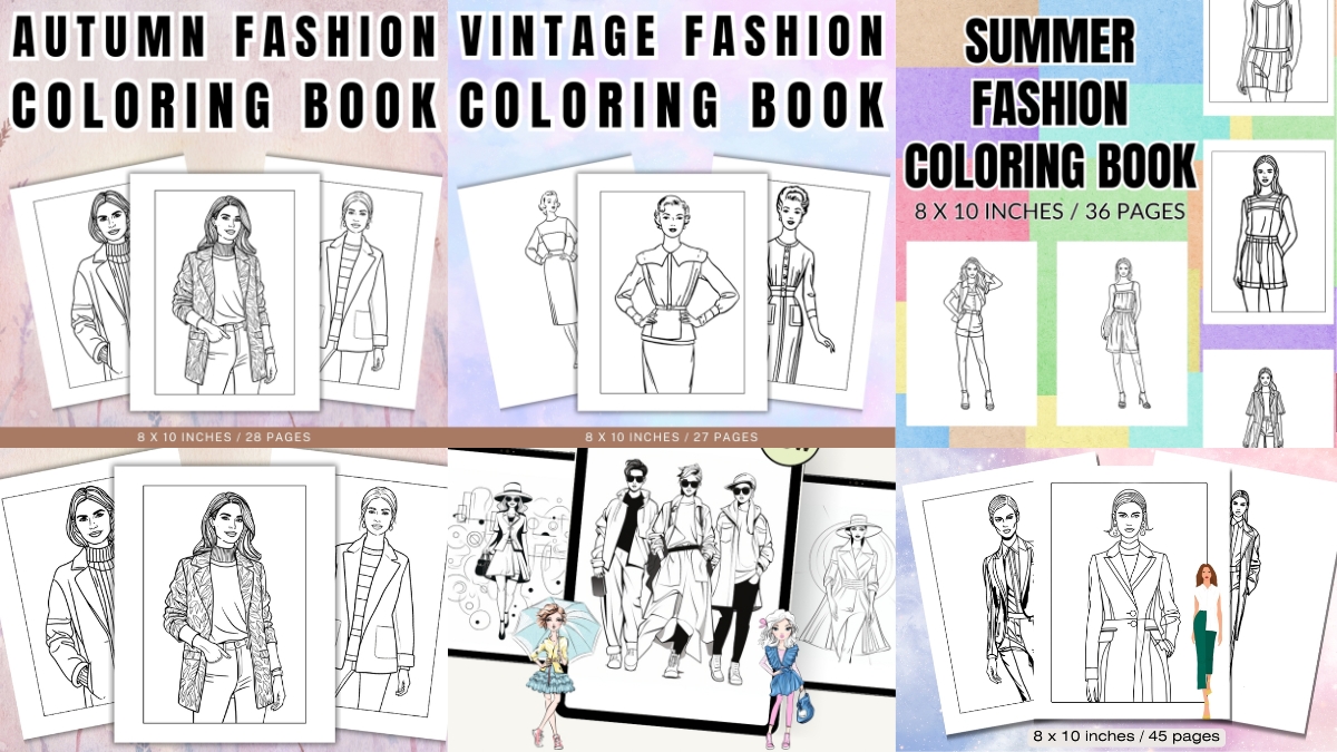 Top 10 Best Fashion Coloring Pages for Kids and Adults - omnimart24h.com