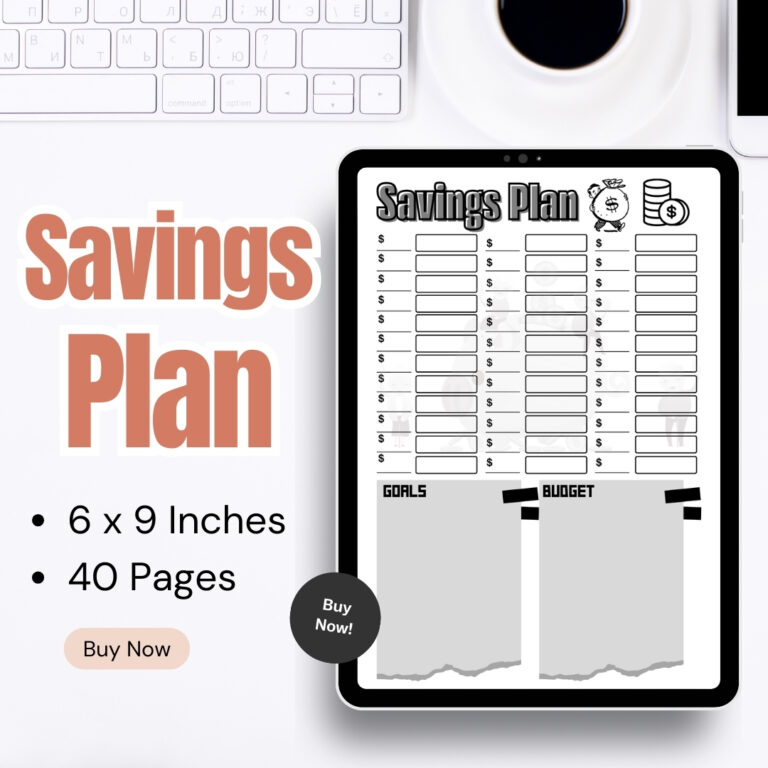 Savings Plan / Editable Canva Template - omnimart24h.com