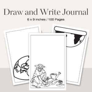 Draw and Write Journal / Editable Canva Template - omnimart24h.com