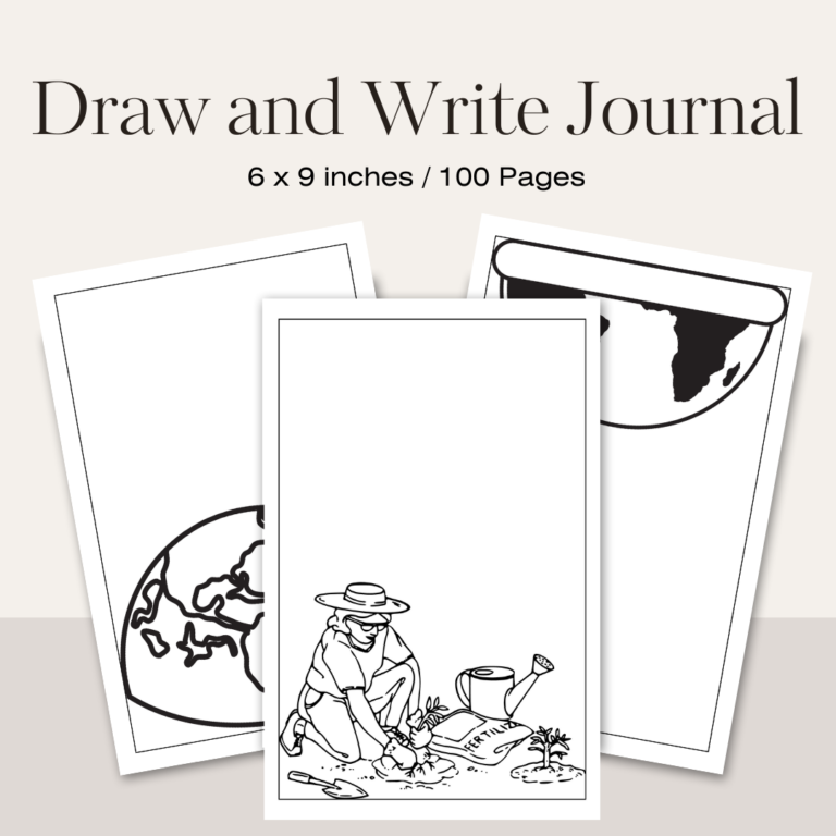 Draw and Write Journal / Editable Canva Template - omnimart24h.com