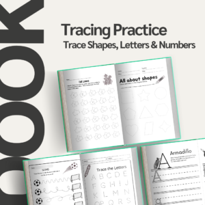 Trace Shapes, Letters and Numbers Workbook / Editable Canva Template ...