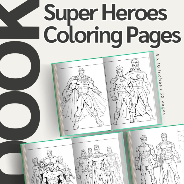 Super Heroes Coloring Pages / Sheets of Super Heroes Clipart {Coloring ...