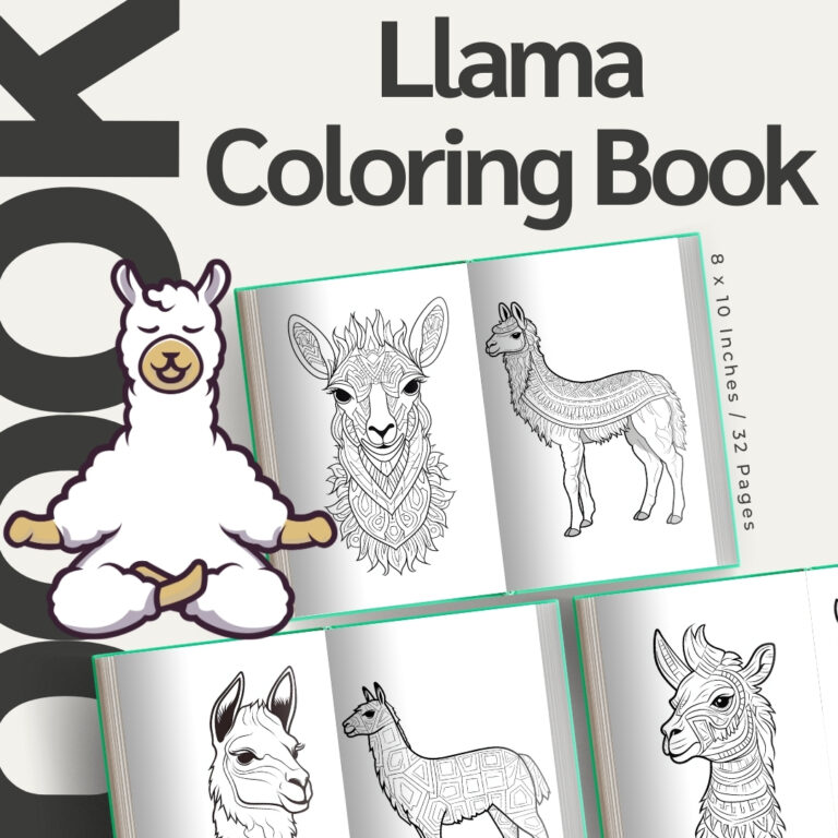 Llama Coloring Pages / Sheets of Llama Clipart {Coloring Book ...