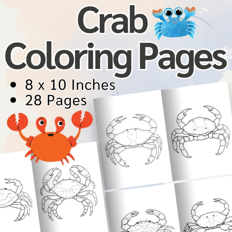 Crab Coloring Pages / Sheets of Crab Clipart {Coloring Book ...