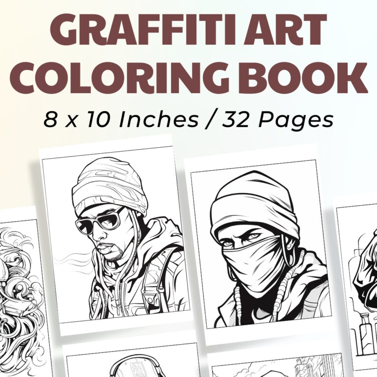 Graffiti Art Coloring Pages / Sheets of Graffiti Art {Coloring Book ...