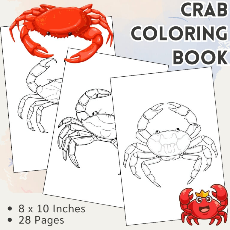 Crab Coloring Pages / Sheets of Crab Clipart {Coloring Book ...