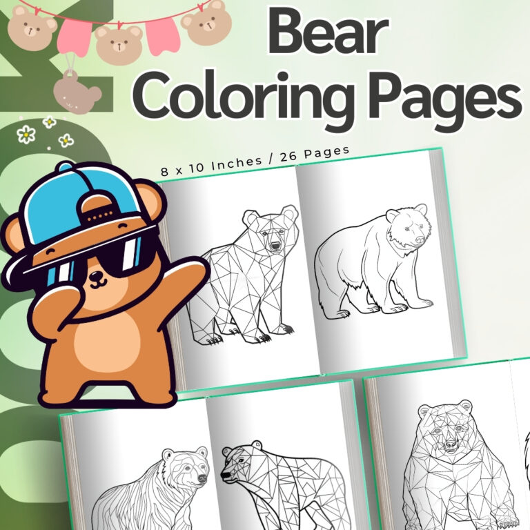 Bear Coloring Pages / Sheets of Bear Clipart {Coloring Book ...