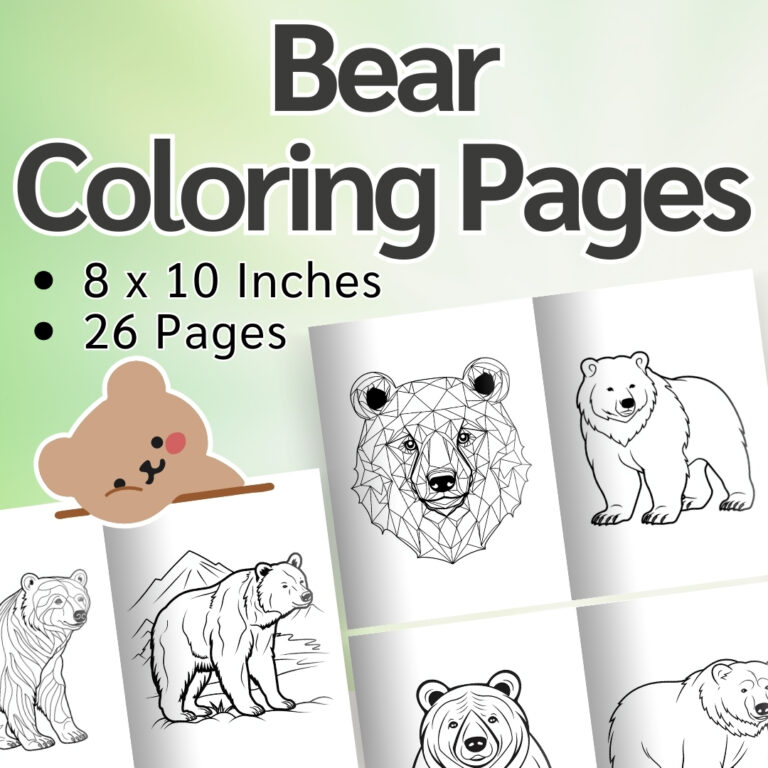 Bear Coloring Pages / Sheets of Bear Clipart {Coloring Book ...