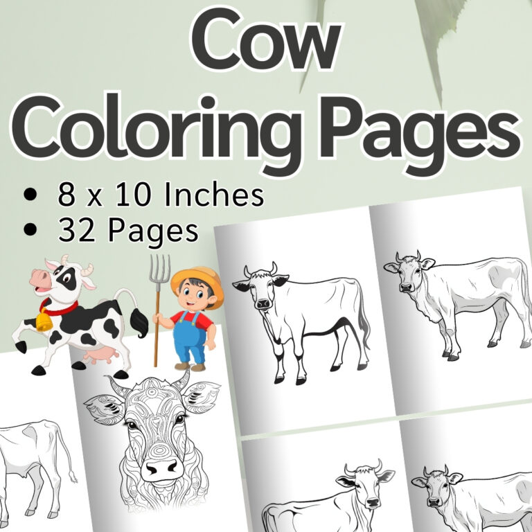 Cow Coloring Pages / Sheets of Cow Clipart {Coloring Book ...