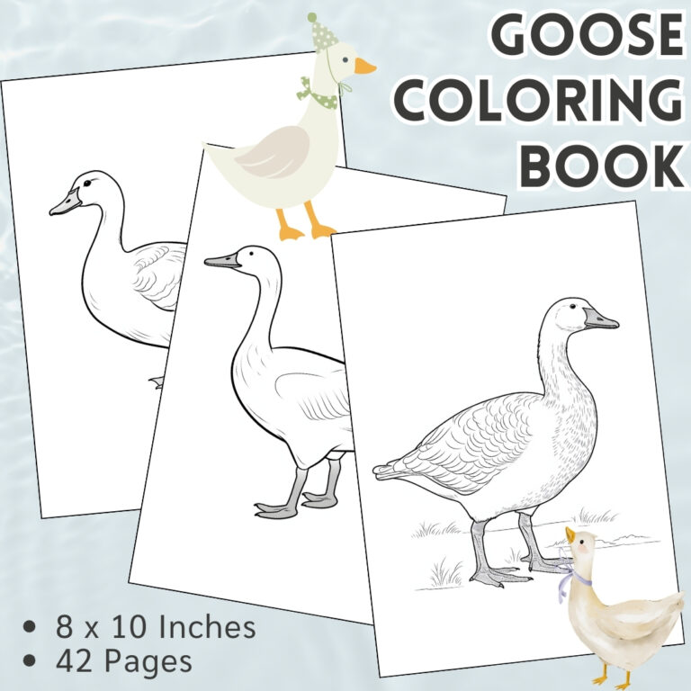 Goose Coloring Pages / Sheets of Goose Clipart {Coloring Book ...