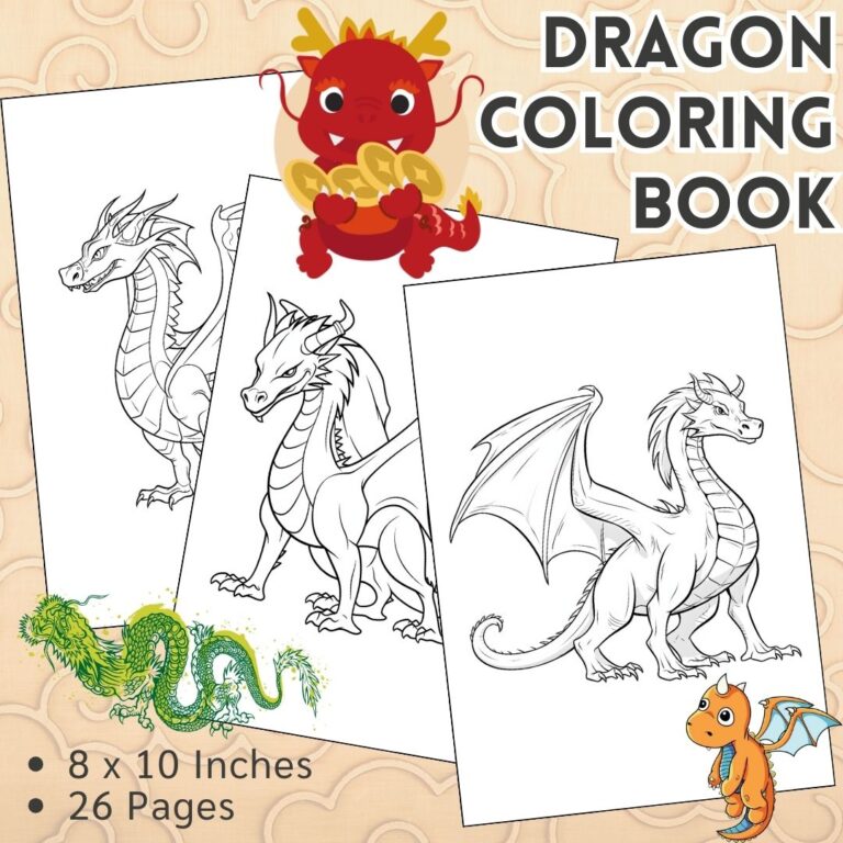 Dragon Coloring Pages / Sheets of Dragon Clipart {Coloring Book ...