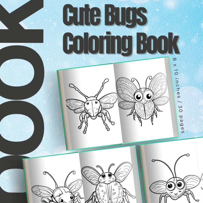 Cute Bugs Coloring Pages / Sheets of Cute Bugs Clipart {Coloring Book ...