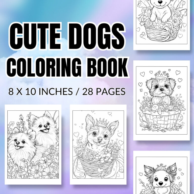 Cute Dogs Coloring Pages / Sheets of Cute Dogs {Coloring Book ...
