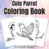 Cute Parrot Coloring Pages / Sheets of Cute Parrot Clipart {Coloring ...