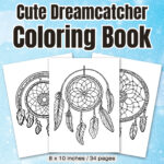Cute Dreamcatcher Coloring Pages / Sheets of Cute Dreamcatcher Clipart ...