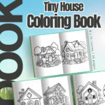 Tiny House Coloring Pages / Sheets of Tiny House Clipart {Coloring Book ...