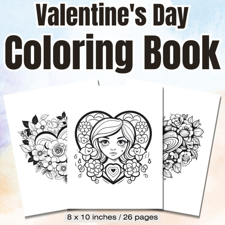 Valentine's Day Coloring Pages Vol.2 / Sheets of Valentine's Day ...