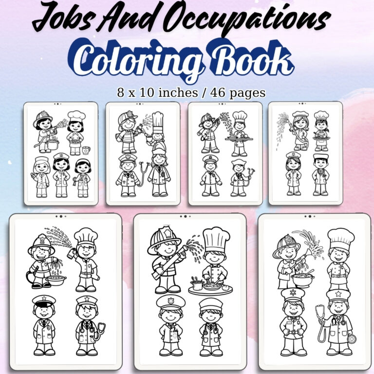 Jobs And Occupations Coloring Pages / Sheets of Jobs And Occupations ...