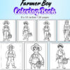Farmer Boy Coloring Pages Vol.1 / Sheets of Farmer Boy {Coloring Book ...