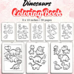 Dinosaurs Coloring Pages Vol.1 / Sheets of Dinosaurs {Coloring Book ...