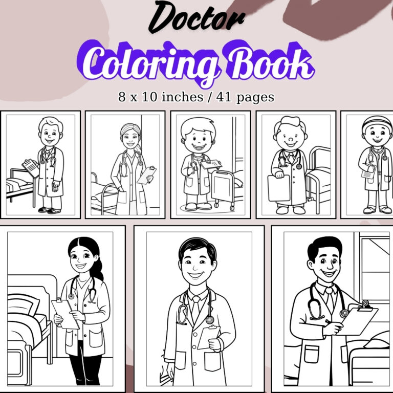 Doctor Coloring Pages / Sheets of Doctor {Coloring Book} - omnimart24h.com