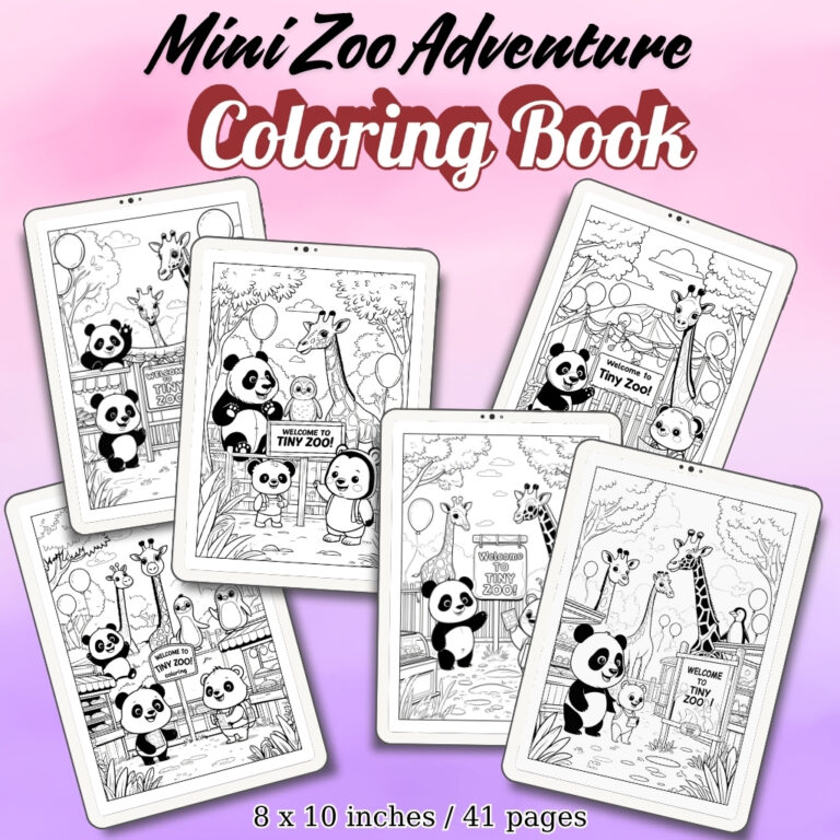 Mini Zoo Adventure Coloring Pages / Sheets of Mini Zoo Adventure ...